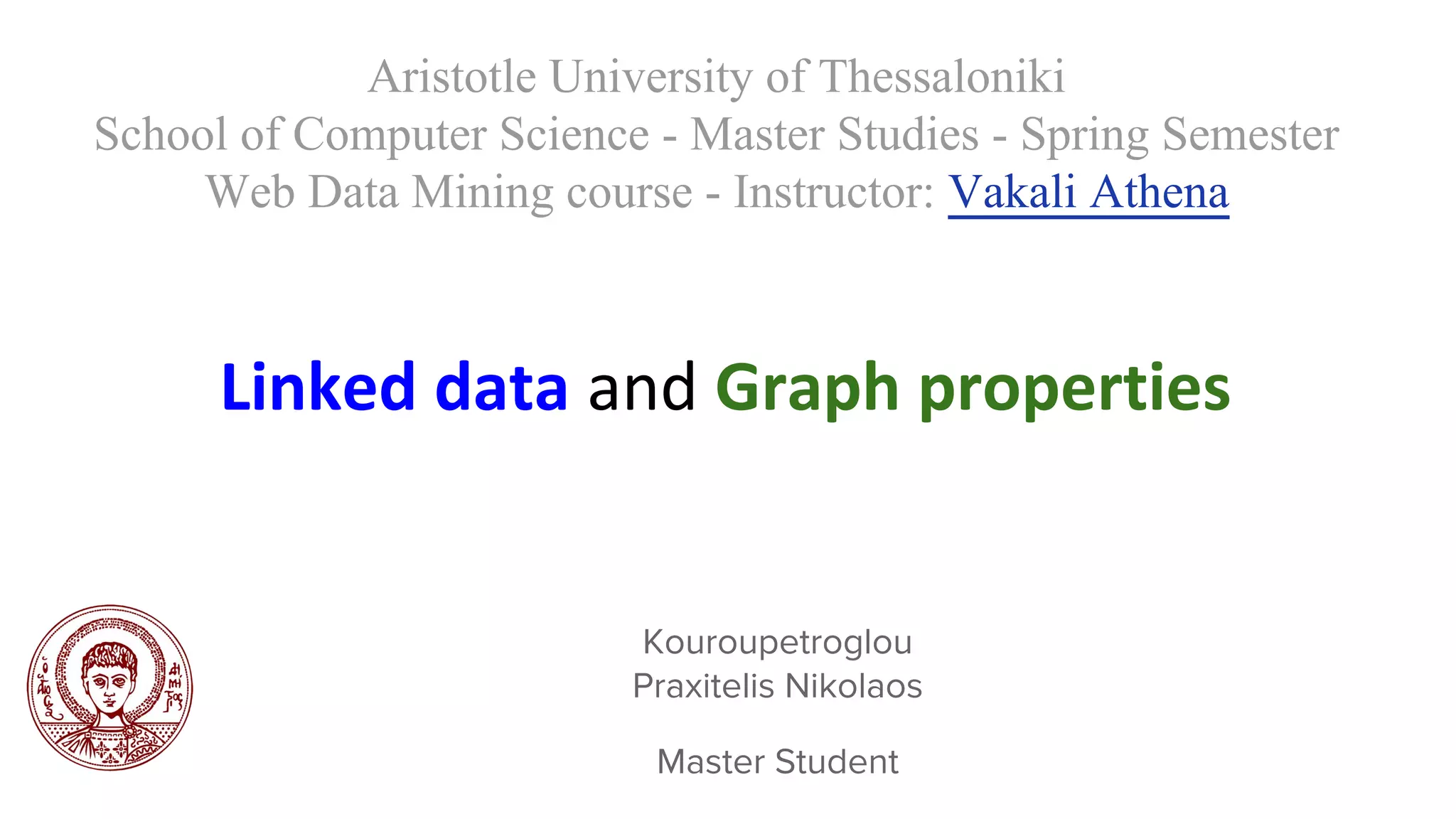 Linked Data And Graph Properties Ppt