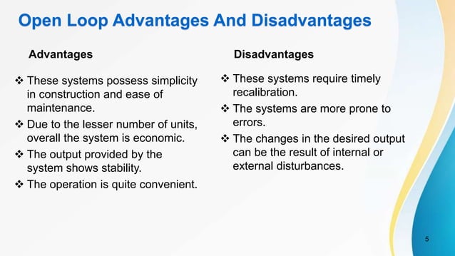 Open Loop and close loop control system ppt.pptx | Technology & Computing