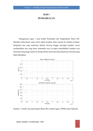 Open loop motor dc Simulink | PDF