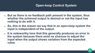 open loop system Control system (Sindhumathy).pptx | Home Appliances ...