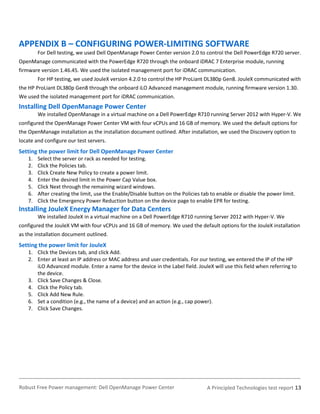 Robust Free Power management: Dell OpenManage Power Center | PDF