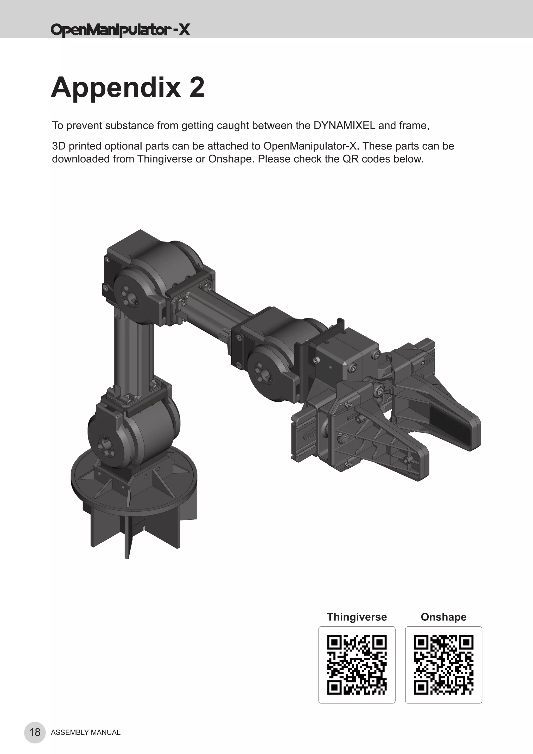 Open manipulator x-assembly_guide_ver1913 | PDF