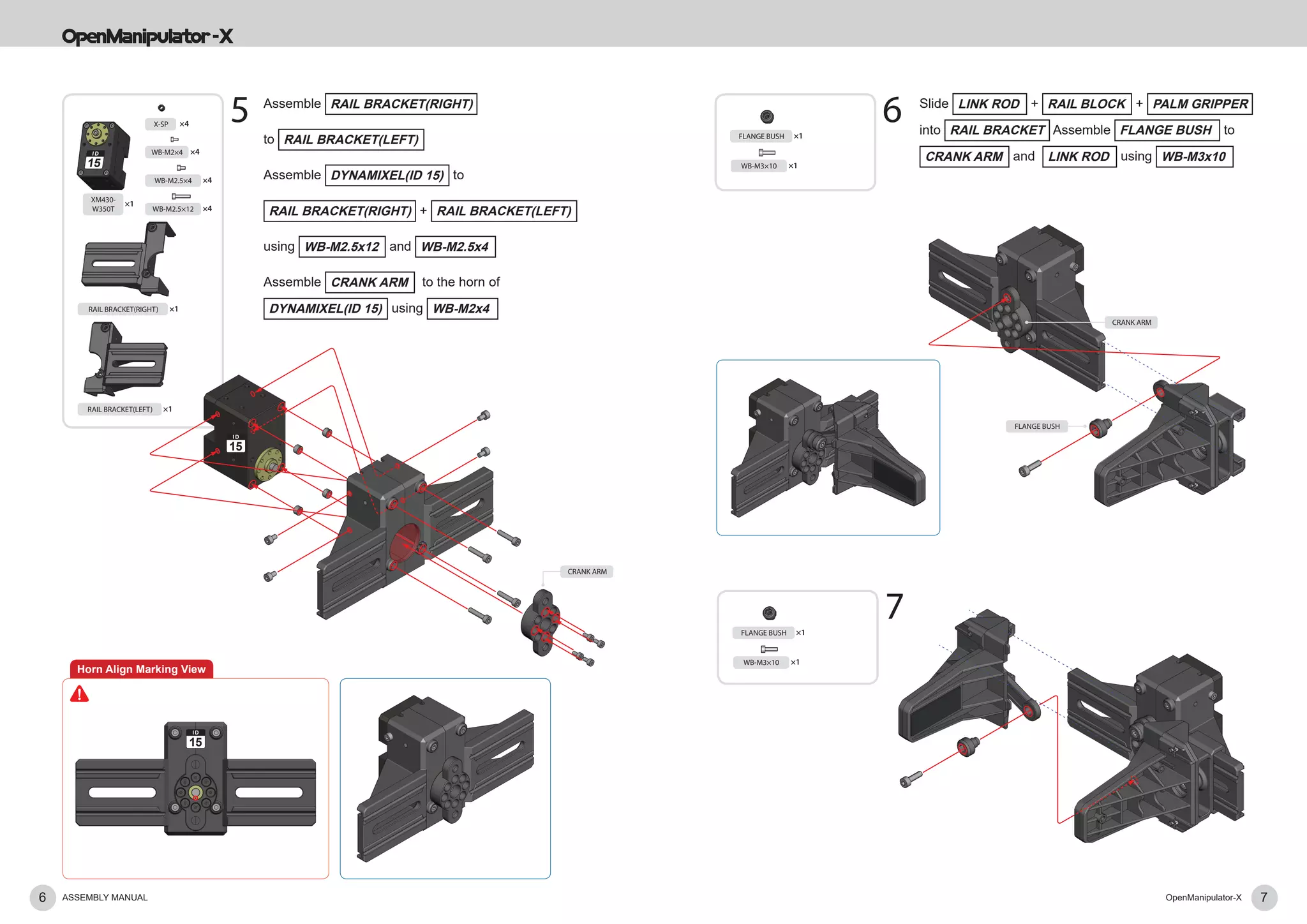 Open manipulator x-assembly_guide_ver1913 | PDF
