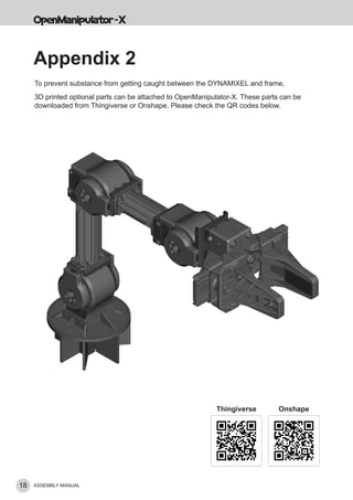 Open manipulator x-assembly_guide_ver1913 | PDF