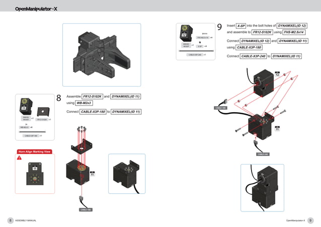 Open manipulator x-assembly_guide_ver1913 | PDF