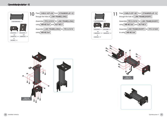 Open manipulator x-assembly_guide_ver1913 | PDF