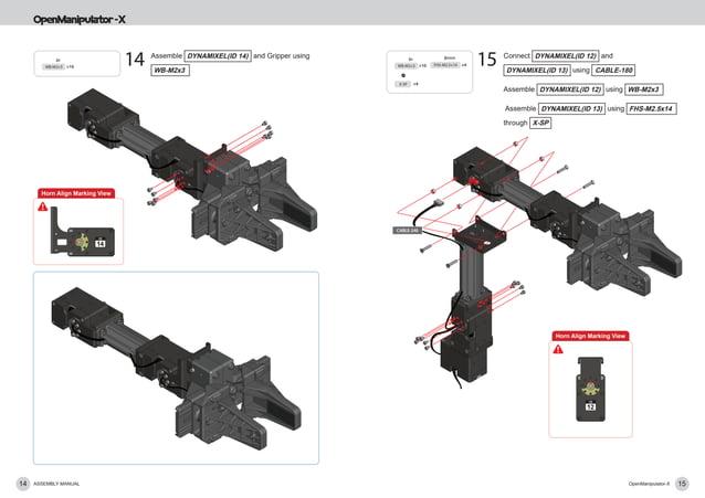 Open manipulator x-assembly_guide_ver1913 | PDF