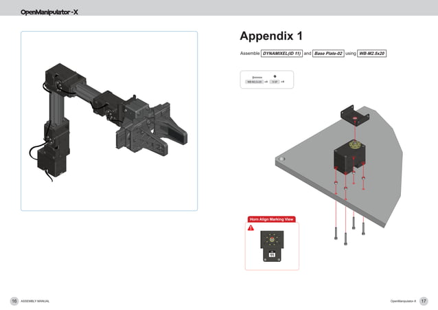 Open manipulator x-assembly_guide_ver1913 | PDF