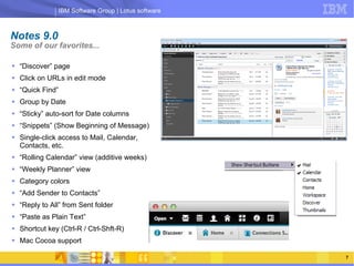 Open mic what's new in ibm notes 9.0 | PPT