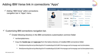 Open Mic IBM connections and IBM Verse on premise integration | PPT