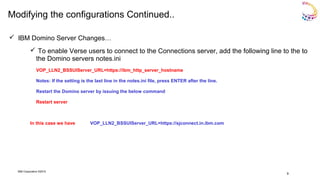 Open Mic IBM connections and IBM Verse on premise integration | PPT