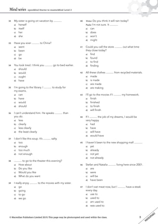 Open mind 1 placement test | PDF