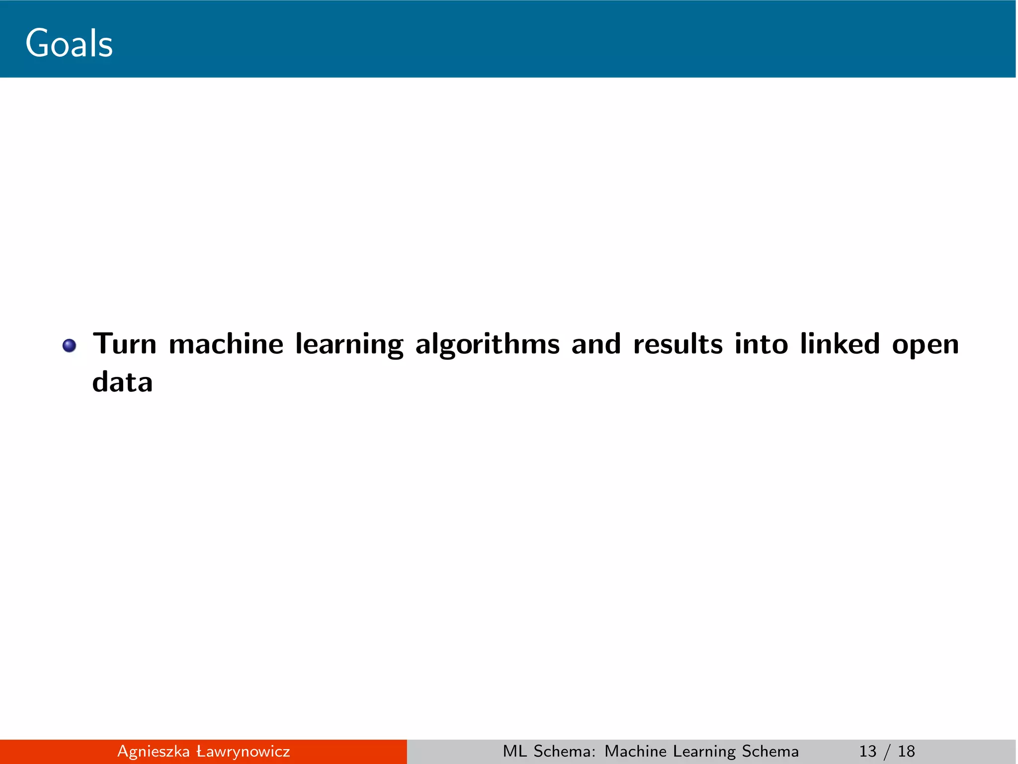 ML Schema: Machine Learning Schema | PDF