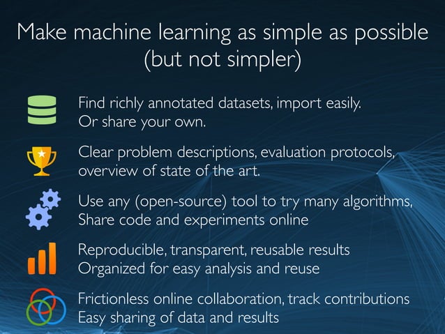 OpenML Reproducibility in Machine Learning ICML2017 | PPT