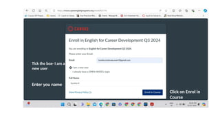 OPEN MOOC Registration process instructions | PPT | Free Download