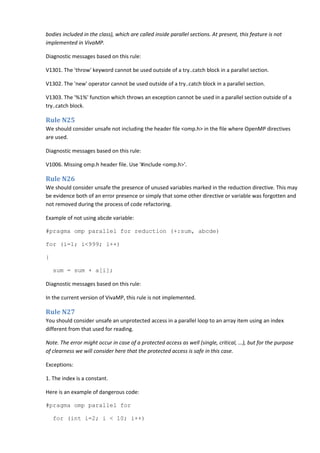 OpenMP and static code analysis | PDF
