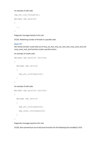OpenMP and static code analysis | PDF