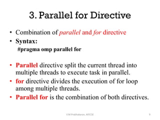 Open mp directives | PPT