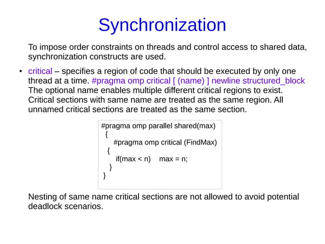 Openmp Tutorial For Beginners Ppt