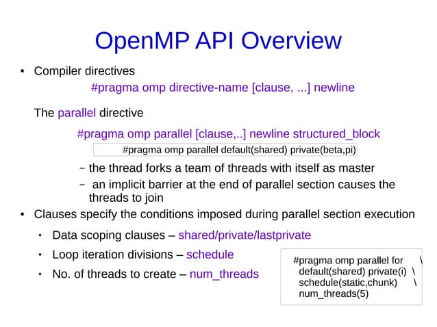 Openmp Tutorial For Beginners Ppt