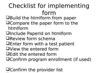 OpenMRS: htmlforms | PDF