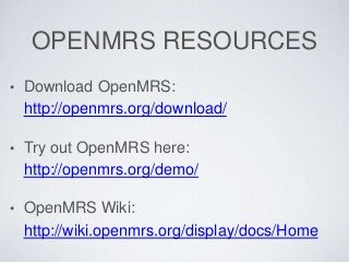 OpenMRS Nigel Poh | PPT