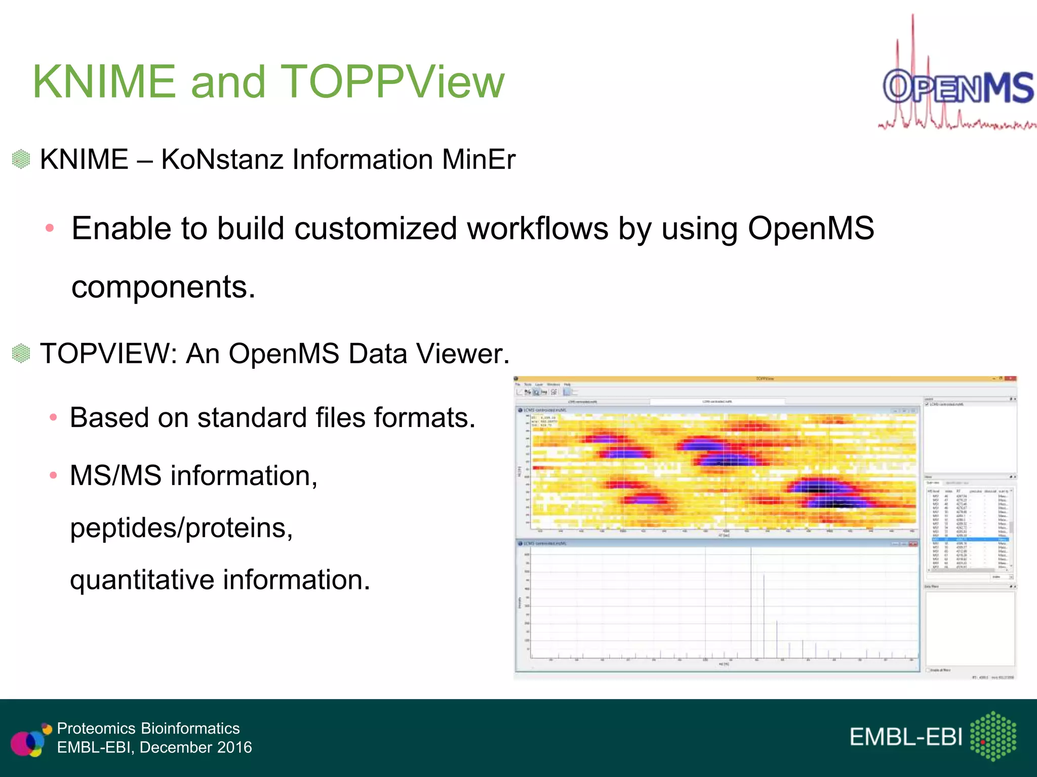 OpenMS: Quantitative proteomics at large scale | PPTX