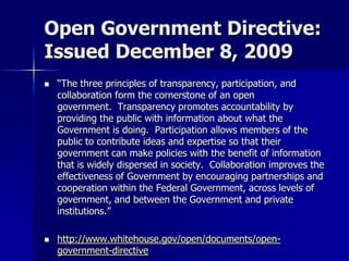 OpenNASA/OpenGov | PPTX