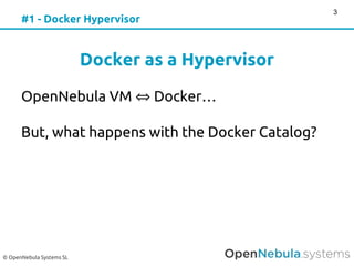 Docker Machine and Swarm on OpenNebula - Jaime Melis | PPTX