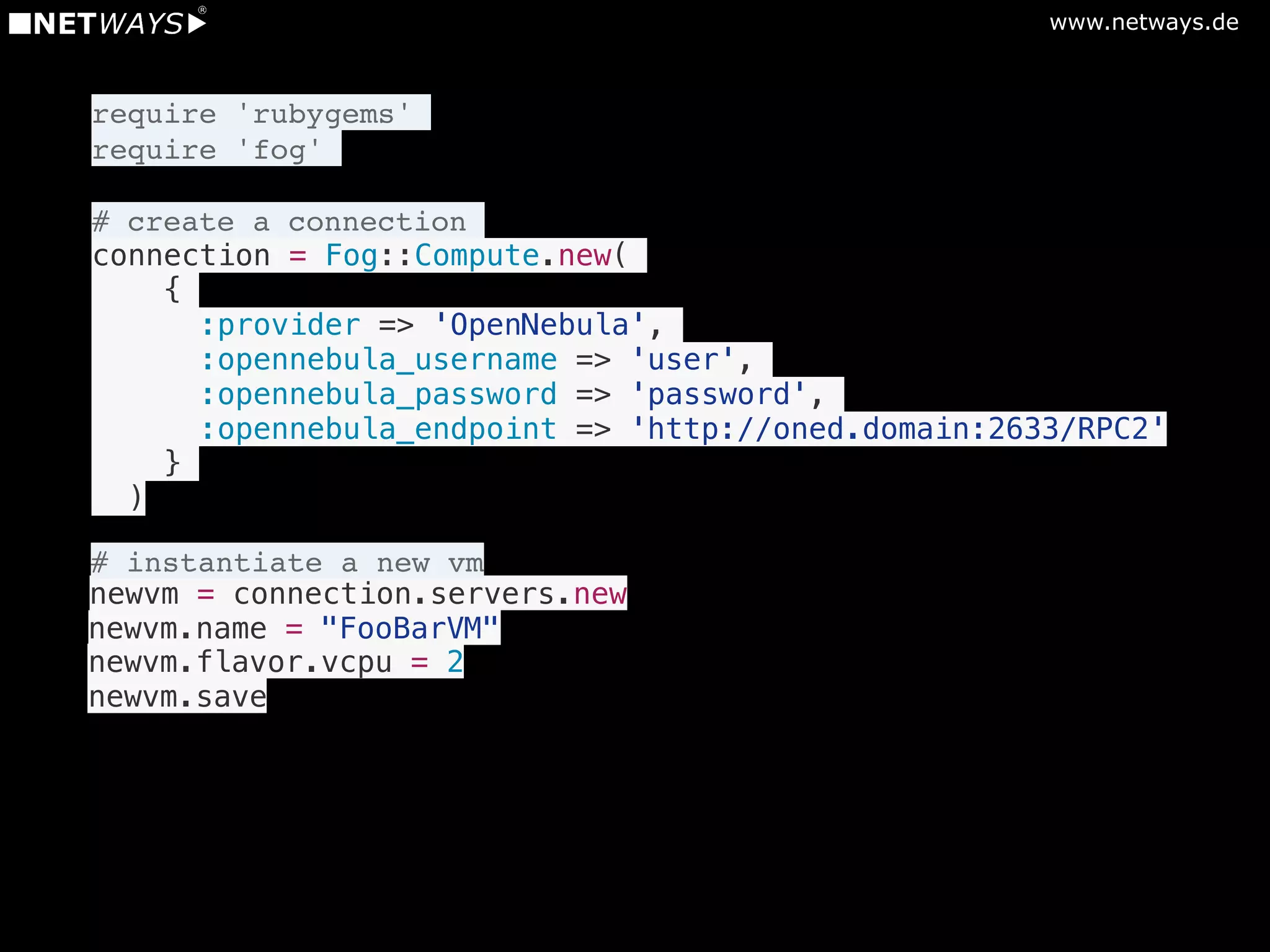 OpenNebulaConf 2016 - Evolution of OpenNebula at Netways by Sebastian Saemann, Netways | PDF