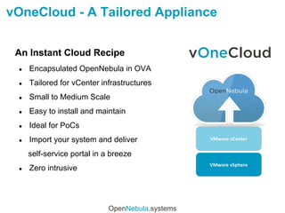 OpenNebulaconf2017US: Orchestration of vMware datacenters with OpenNebula by Constantino Vázquez ...