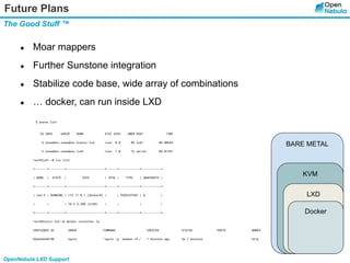 OpenNebula LXD Overview | PPT