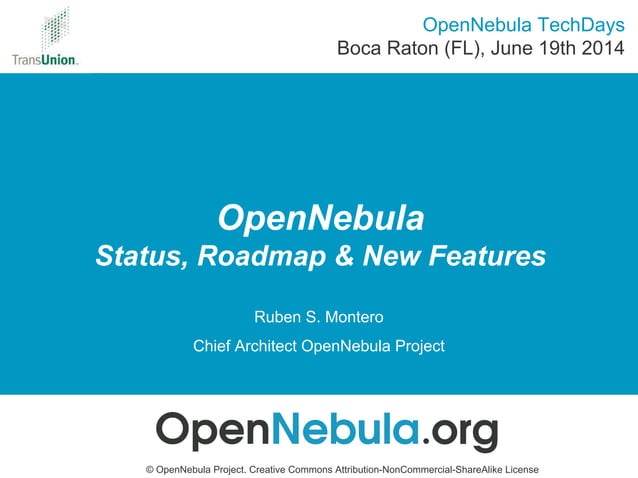OpenNebula - Status and Roadmap | PPT