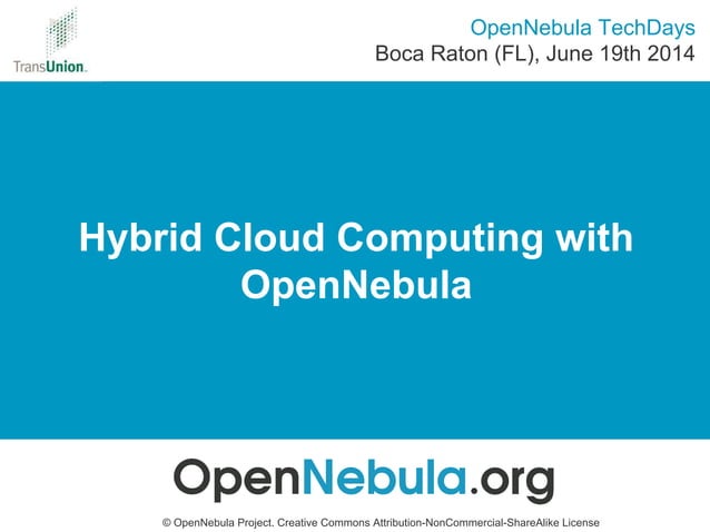 OpenNebula - Status and Roadmap | PPT
