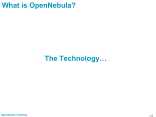 OpenNebula - Status and Roadmap | PPT