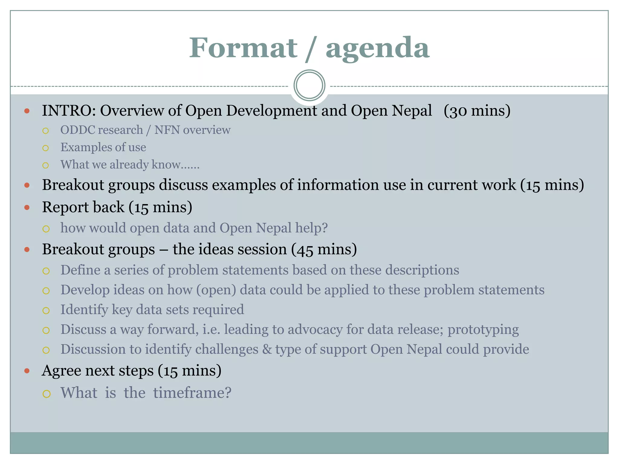 Open nepal scoping workshop presentation | PPT | Free Download