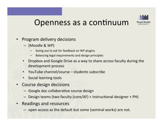Openness As a Core Value | PPT