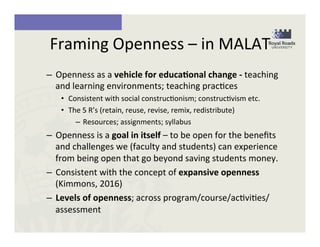 Openness As a Core Value | PDF | Postgraduate Education | College Education