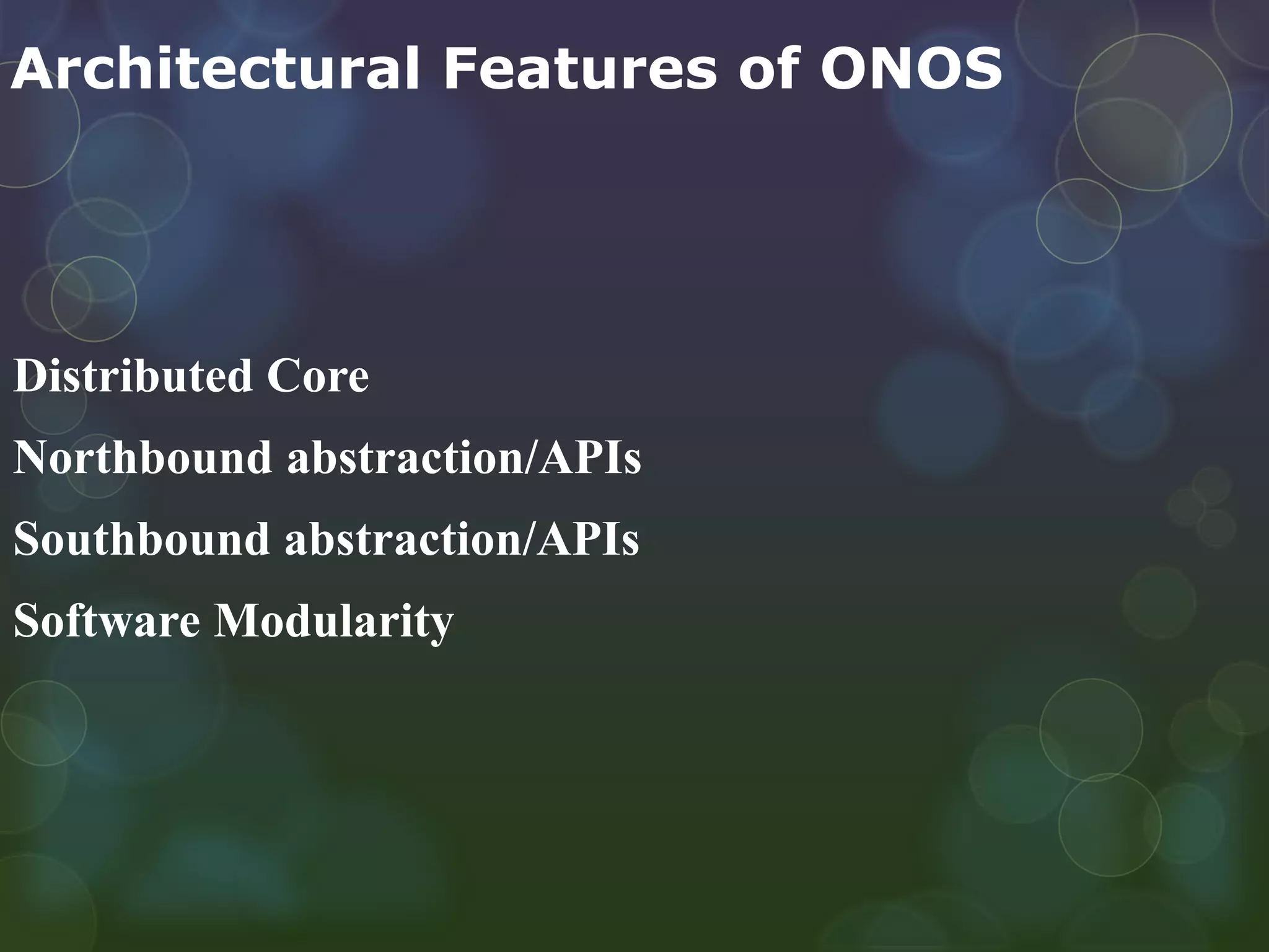 Open network operating system (onos) | PPTX