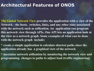 Open network operating system (onos) | PPTX