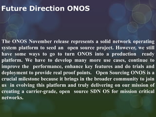 Open network operating system (onos) | PPTX