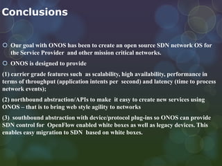 Open network operating system (onos) | PPTX