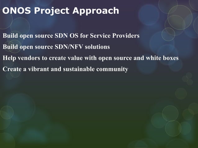 Open network operating system (onos) | PPTX | Operating Systems | Computer Software and Applications