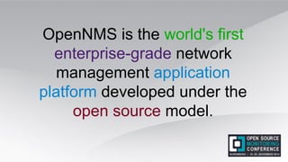 OSMC 2014 | OpenNMS 14 by Tarus Balog | PDF