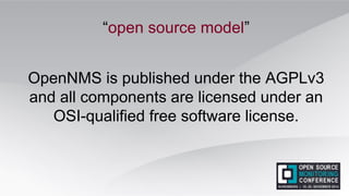 OSMC 2014 | OpenNMS 14 by Tarus Balog | PDF