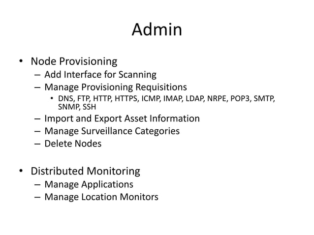 OpenNMS introduction | PPT