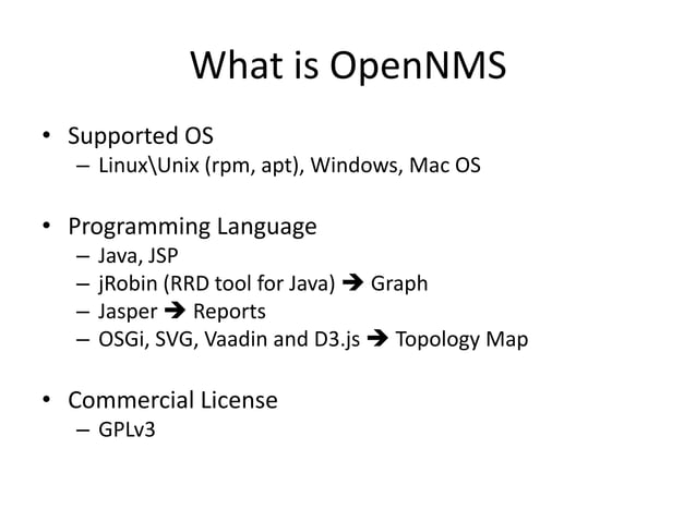 OpenNMS introduction | PPT