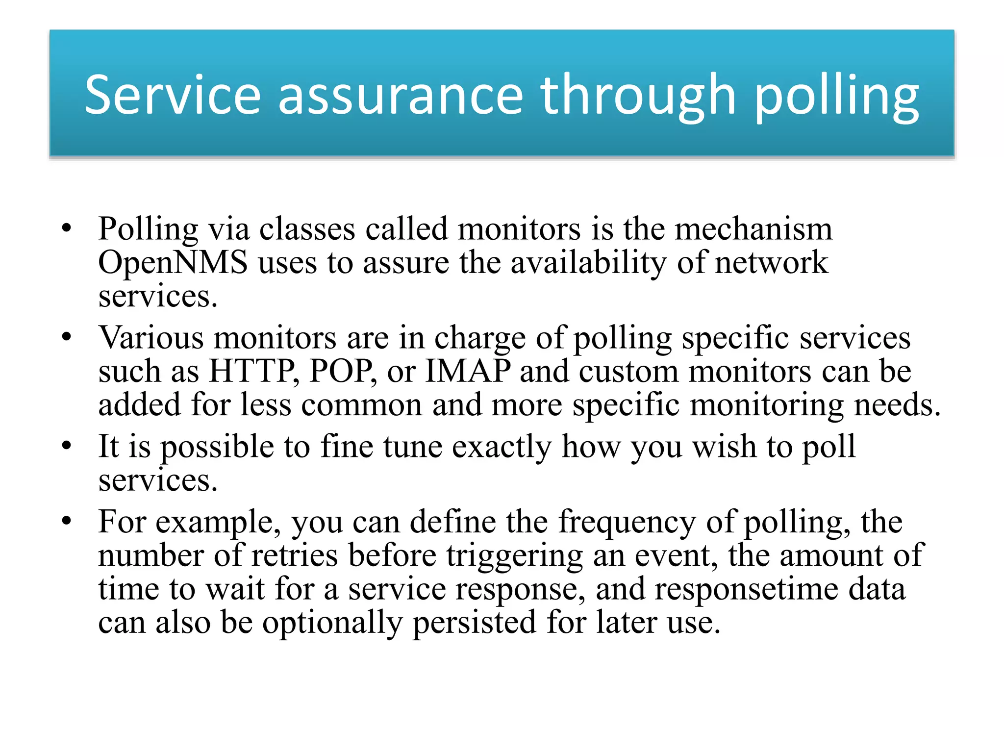 OpenNMS presentation | PPTX