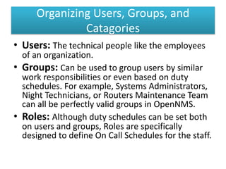 OpenNMS presentation | PPTX