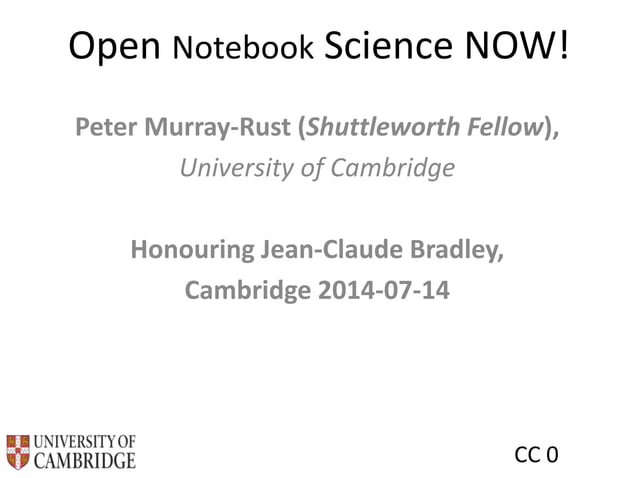OpenNotebookScience NOW! | PPT